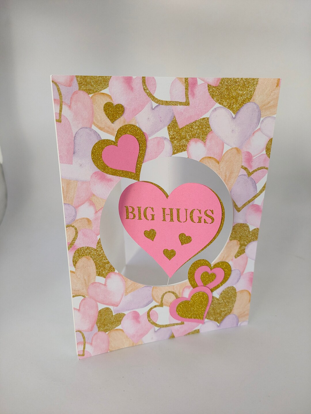 Mother's Day Card SVG, 3d Card, Love Hearts SVG, Spinner Card Svg ...