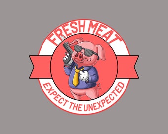 Fresh Meat Sticker - Etsy