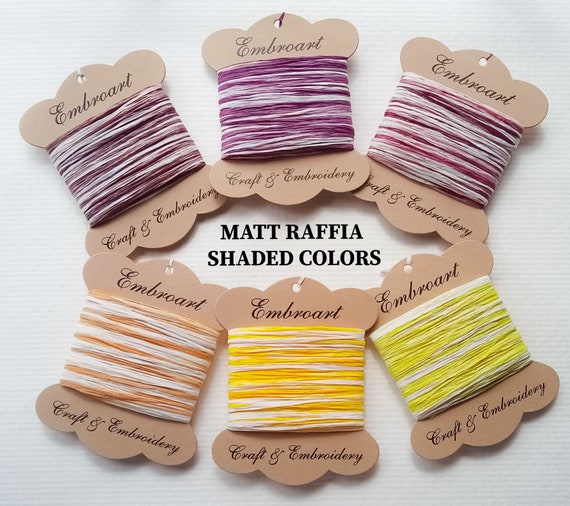 Matt Raffia Yarn Raffia Ribbon Rayon Raffia Wraphia Yarn | Etsy