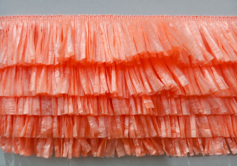 40 Mm, PP Raffia Fringe, Raffia Trim, Neon Raffia Lace, PP Raffia ...