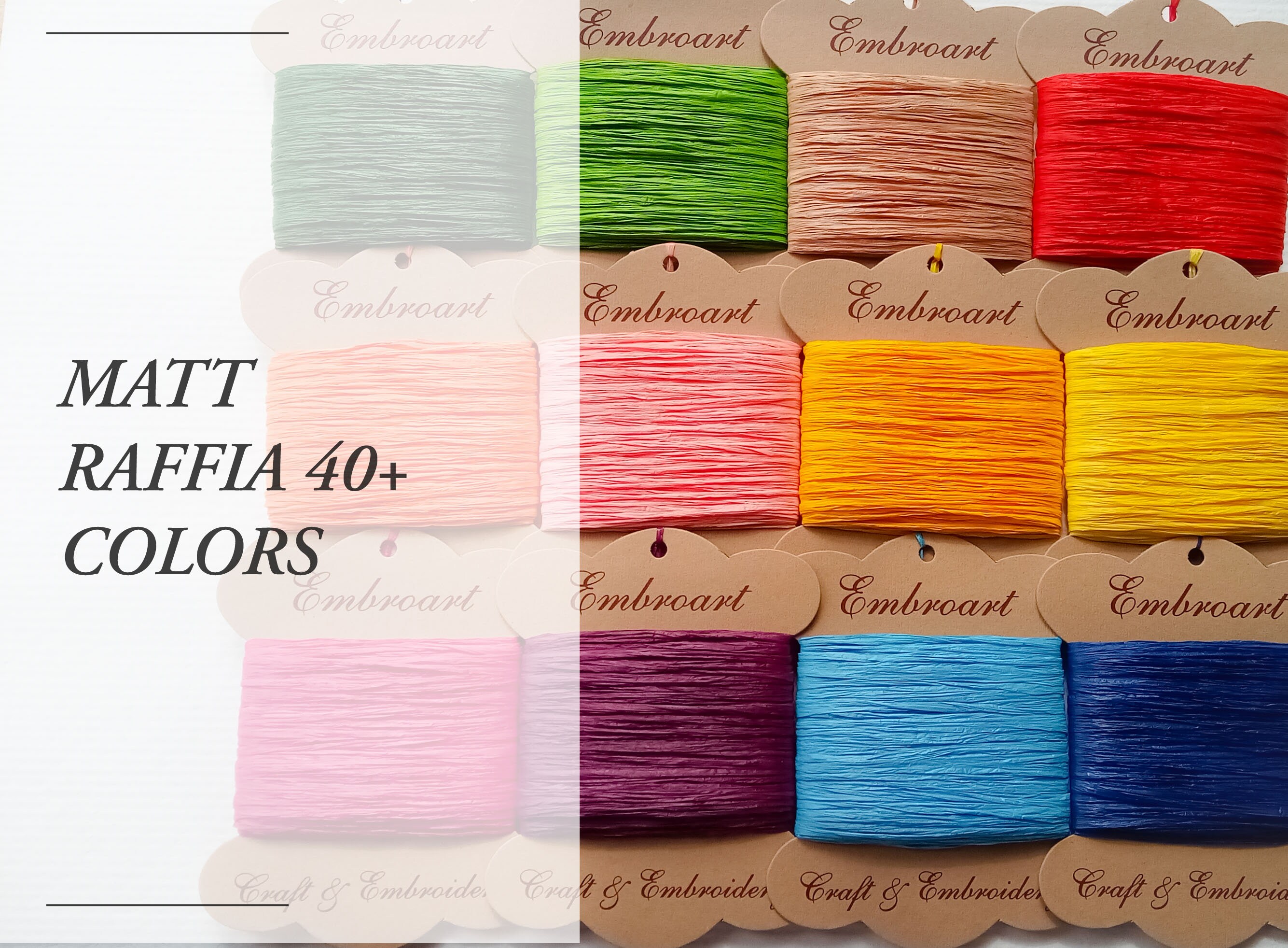 Matt Raffia Yarn Raffia Ribbon Rayon Raffia Wraphia Yarn - Etsy