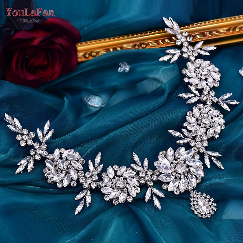 Indian Wedding Bridal Headband Forehead Rhinestone Bride Headpiece for ...