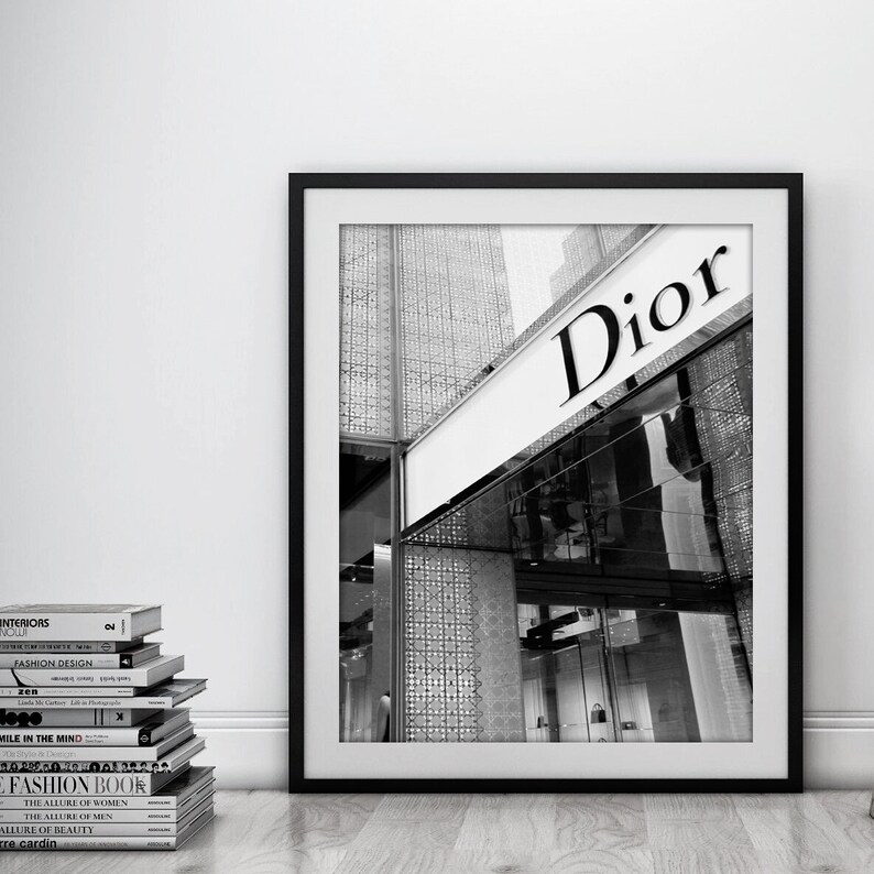 Dior fashion print Dior poster Fashion boutique picture Vogue | Etsy