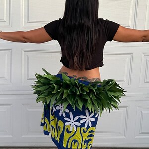 Ti Leaf Tahitian Hip Hei (full) Made With Silk Ti Leaves - Etsy