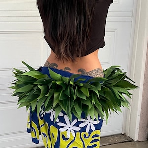 Ti Leaf Tahitian Hip Hei (full) Made With Silk Ti Leaves - Etsy