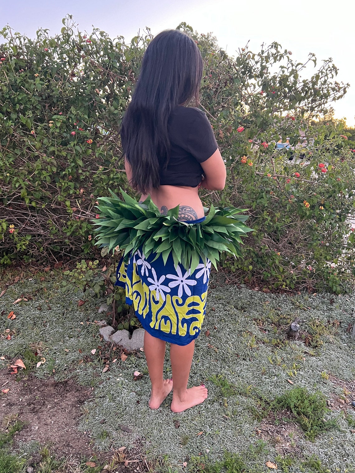 Ti Leaf Tahitian Hip Hei full Made With Silk Ti Leaves - Etsy