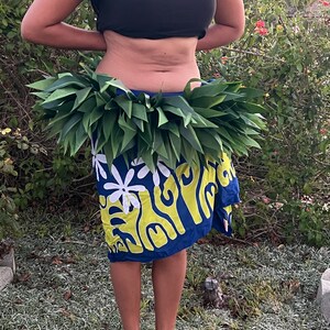 Ti Leaf Tahitian Hip Hei (full) Made With Silk Ti Leaves - Etsy