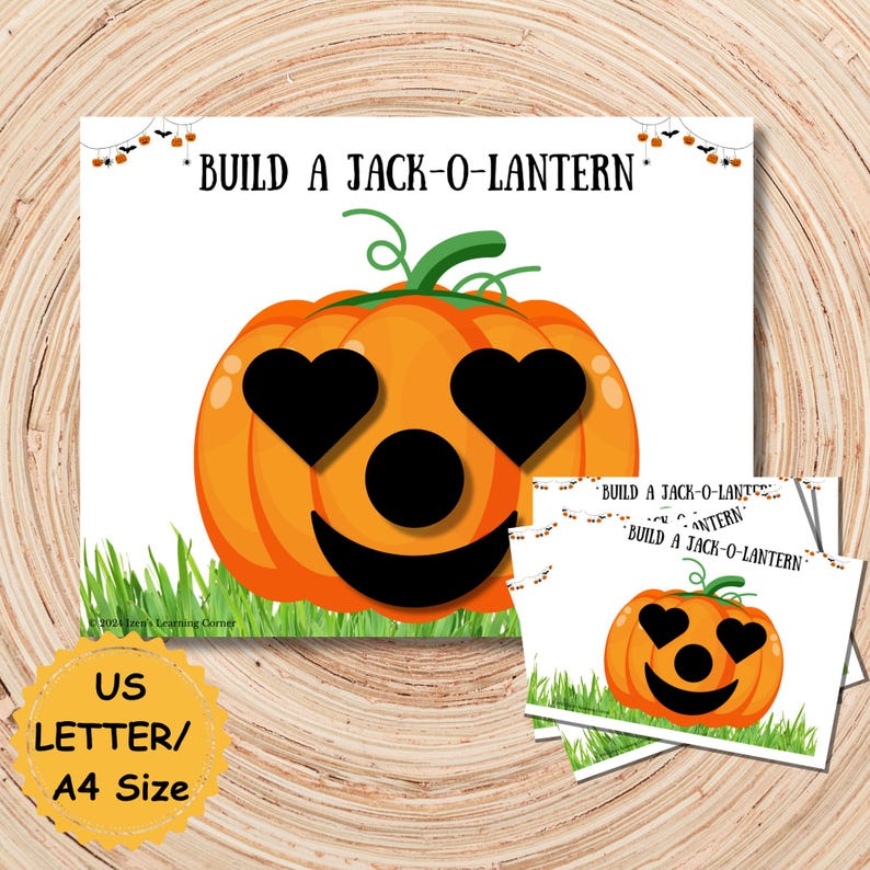 Build a Jack-o-lantern Face Dice Game Printable, Learning Shapes ...