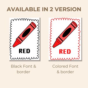 Color Posters for Classroom Decoration, Learning Colors Homeschool ...