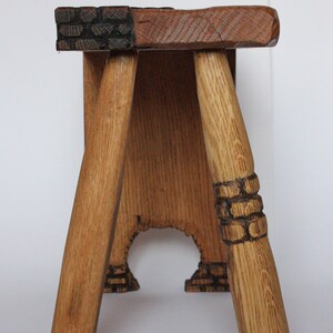 Oak Stool, Step Stool, Plant Stand, Stool Chair,bath Stool, Shower ...