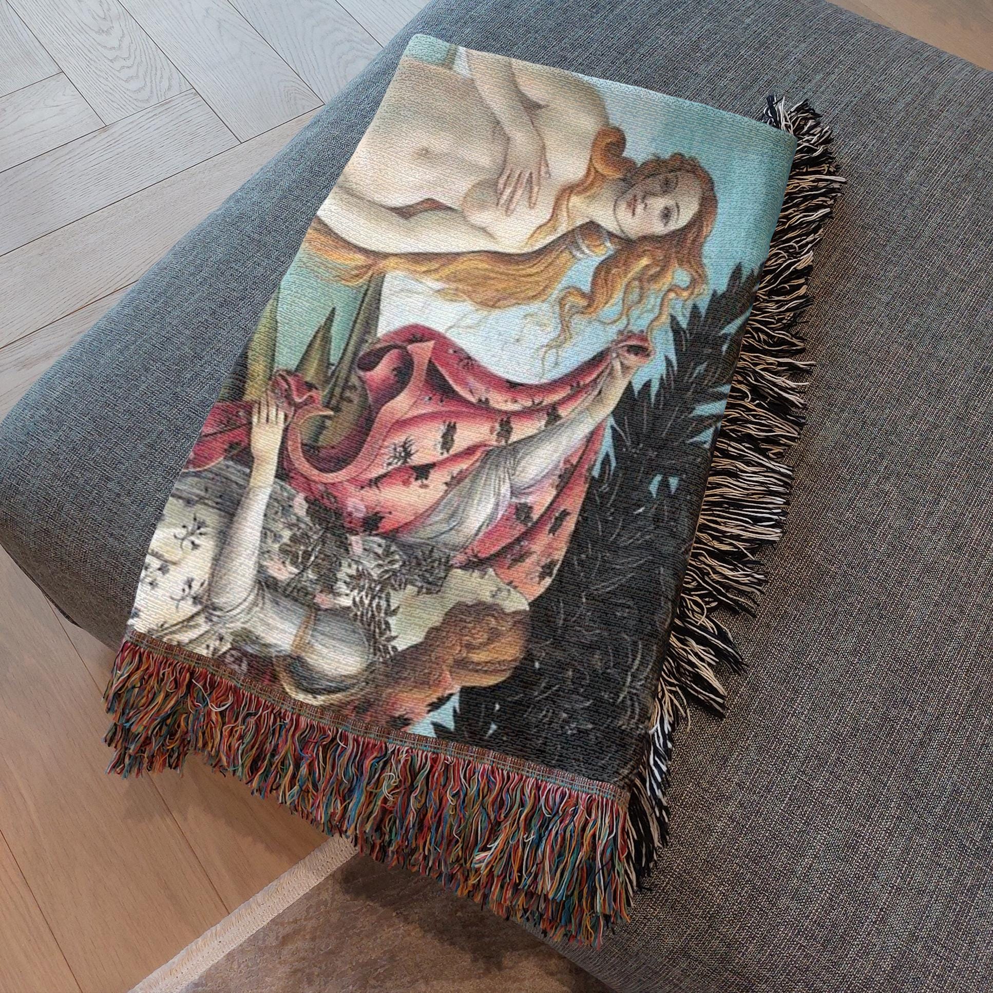 Birth of Venus Woven Blanket: Renaissance Art Tapestry - Etsy