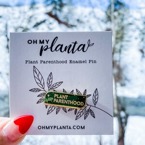 Plant Parenthood Enamel Pin | Plant Parent Pin | Plant Pin | Houseplant ...