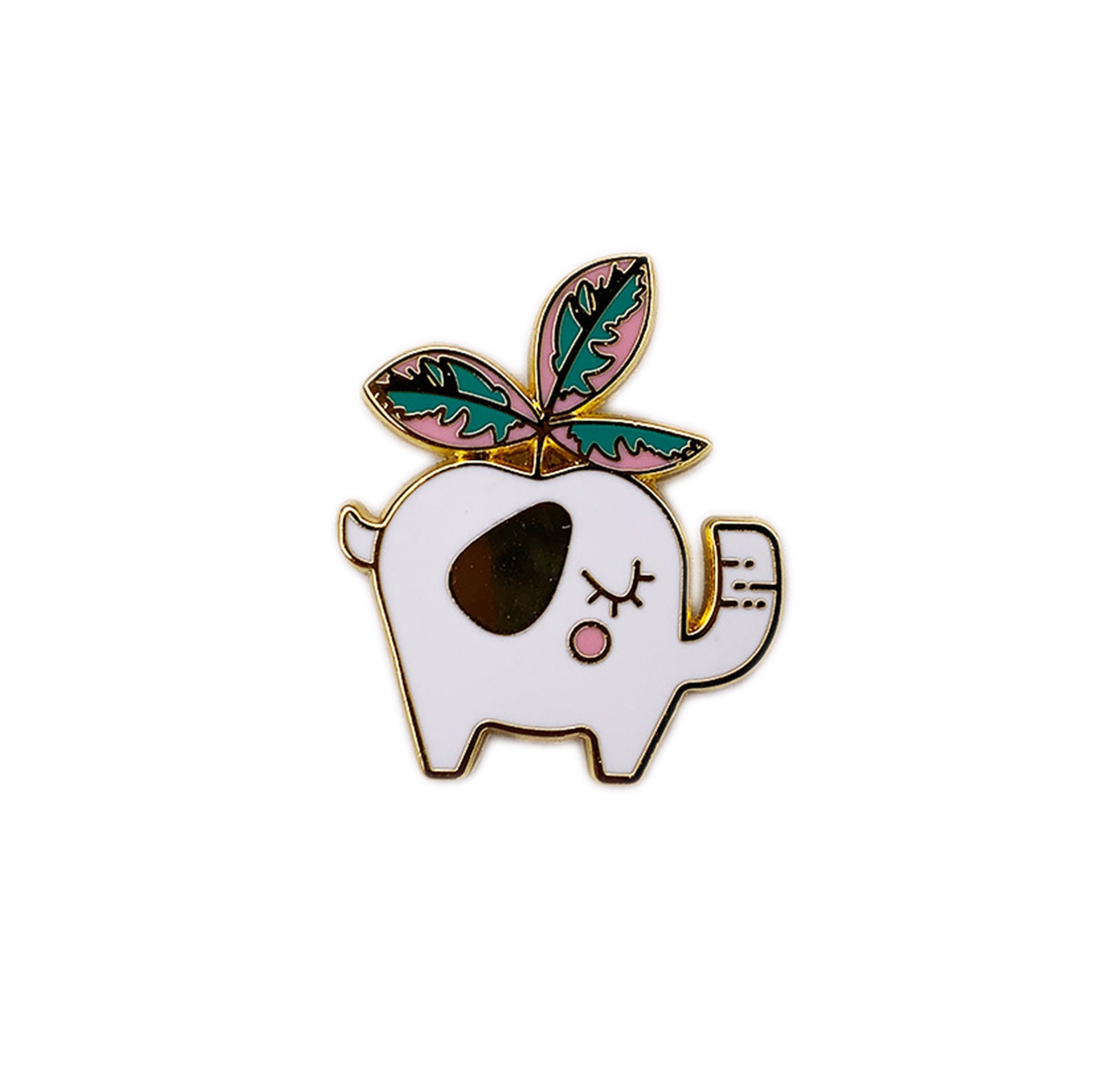 Rubber Tree Ruby Enamel Pin | Ficus Elastica Ruby Pin | Plant Pin ...