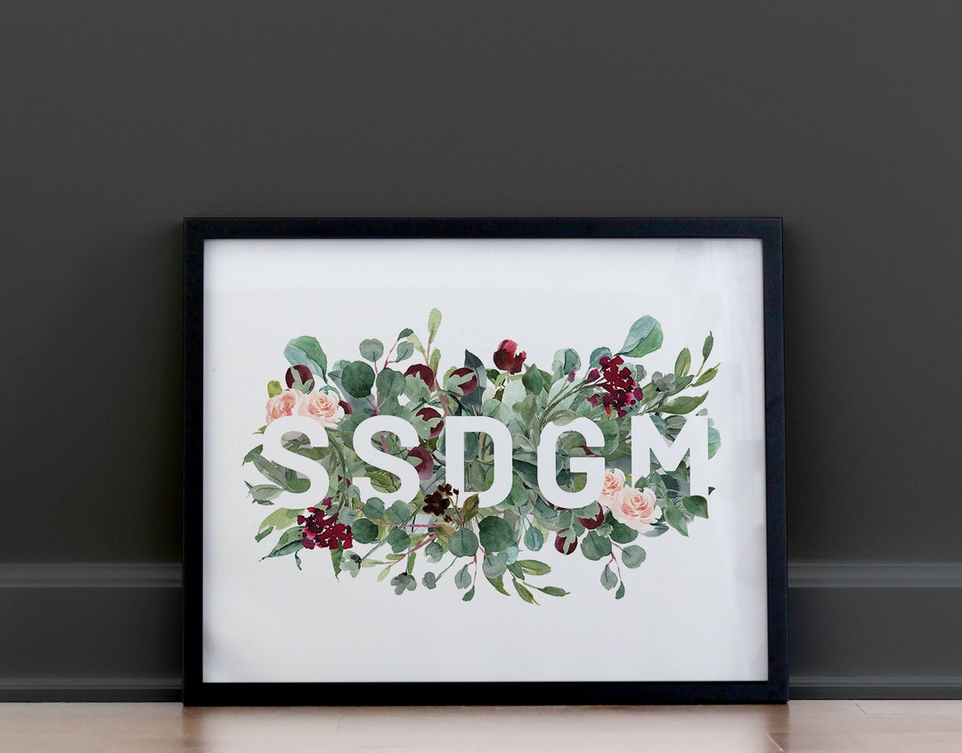 SSDGM Acronym Print - Etsy