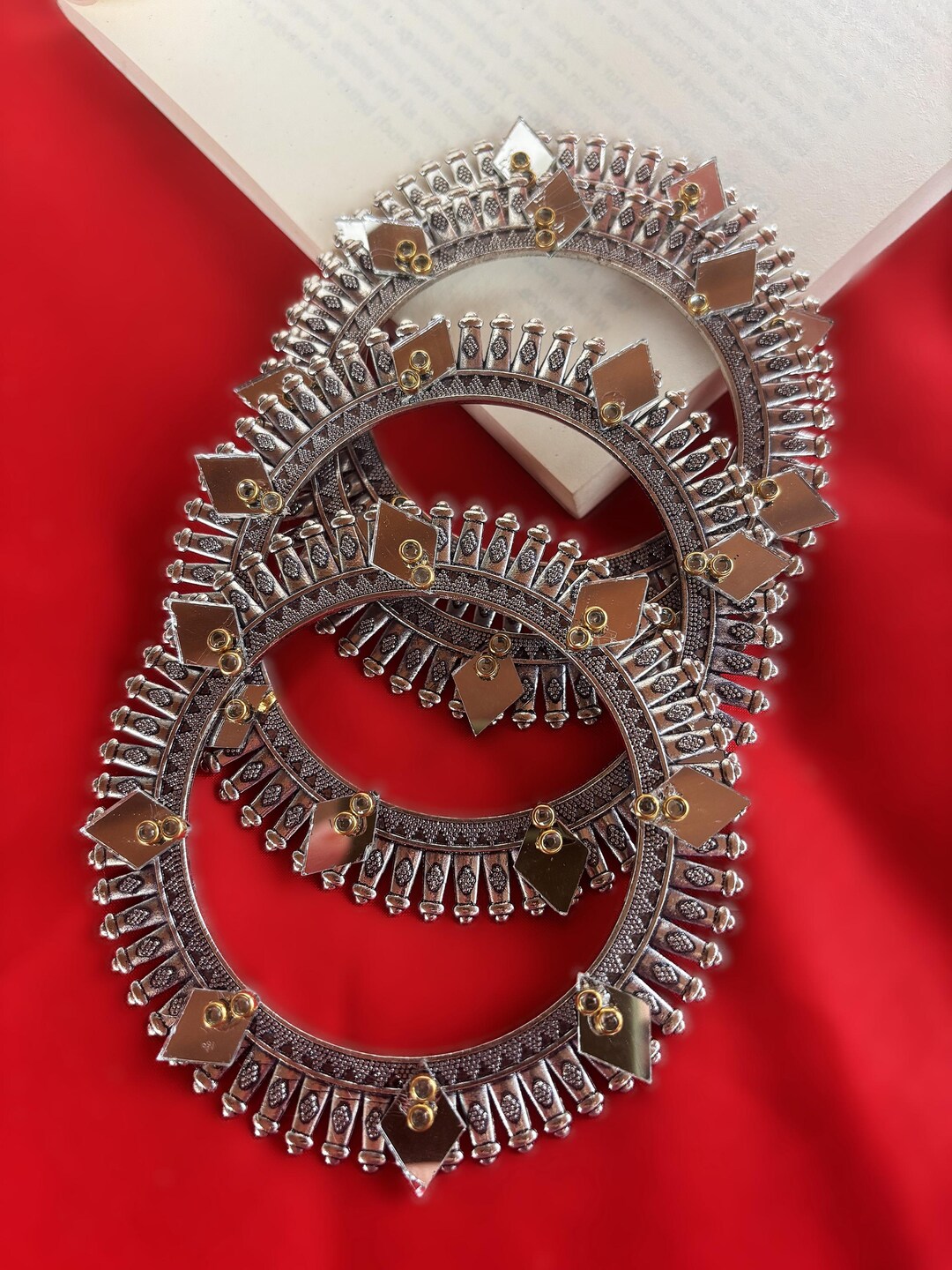 Oxidized Mirror Bangles | Traditional Indian Chudiyaan | Ethnic Boho ...