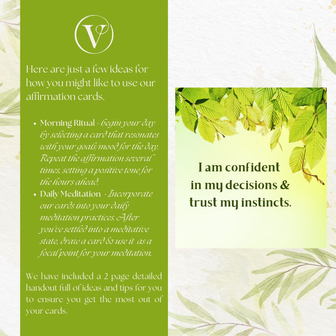 Affirmation Cards Printable for a Positive Him - Etsy