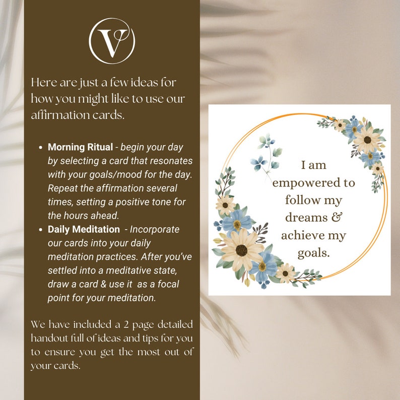 Affirmation Cards Printable Empower, Self-love, Confidence & Positivity ...