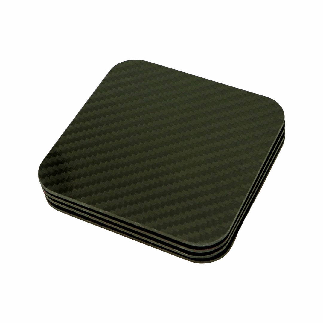Real Carbon Fiber Coasters - Etsy