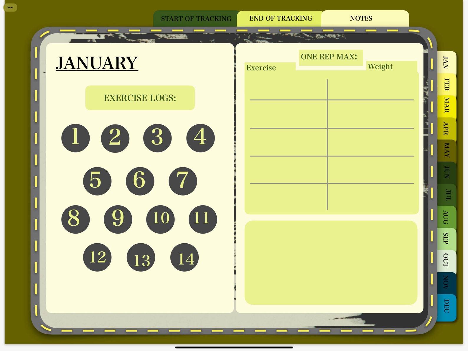 Digital Gym Tracker / Planner - Etsy