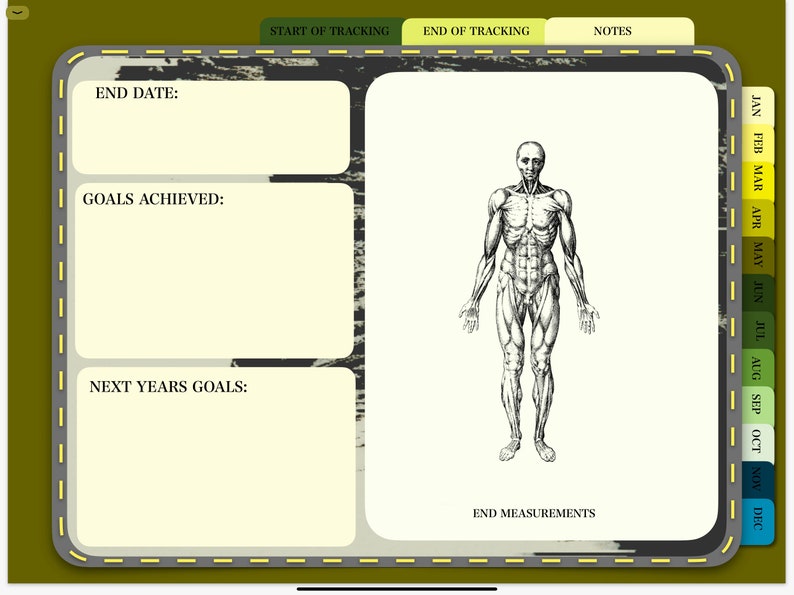 Digital Gym Tracker / Planner - Etsy