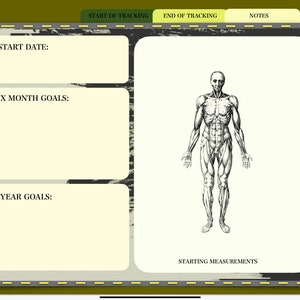 Digital Gym Tracker / Planner - Etsy
