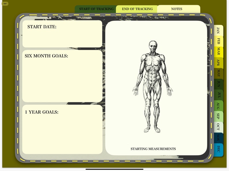 Digital Gym Tracker / Planner - Etsy
