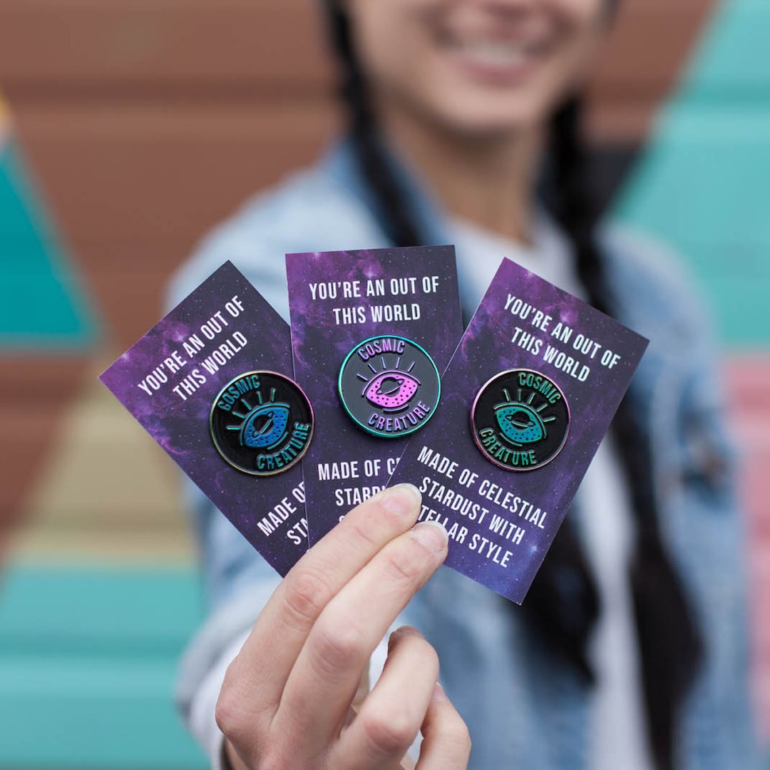 Cosmic Creature Enamel Pin - Etsy