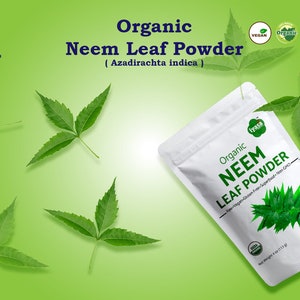 Neem Powder Organic, for DIY Teeth, Hair and Face Mask, Ayurveda Herb ...