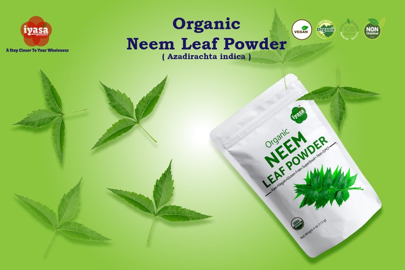Neem Powder Organic, for DIY Teeth, Hair and Face Mask, Ayurveda Herb ...