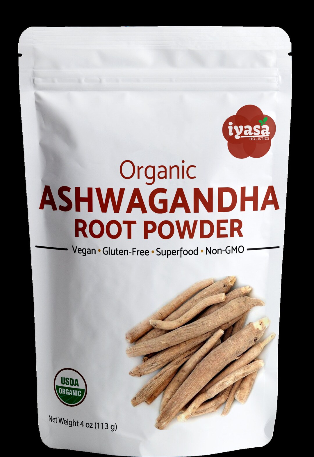 Certiified Organic Ashwagandha Root Powder Withania Somnifera, Raw ...