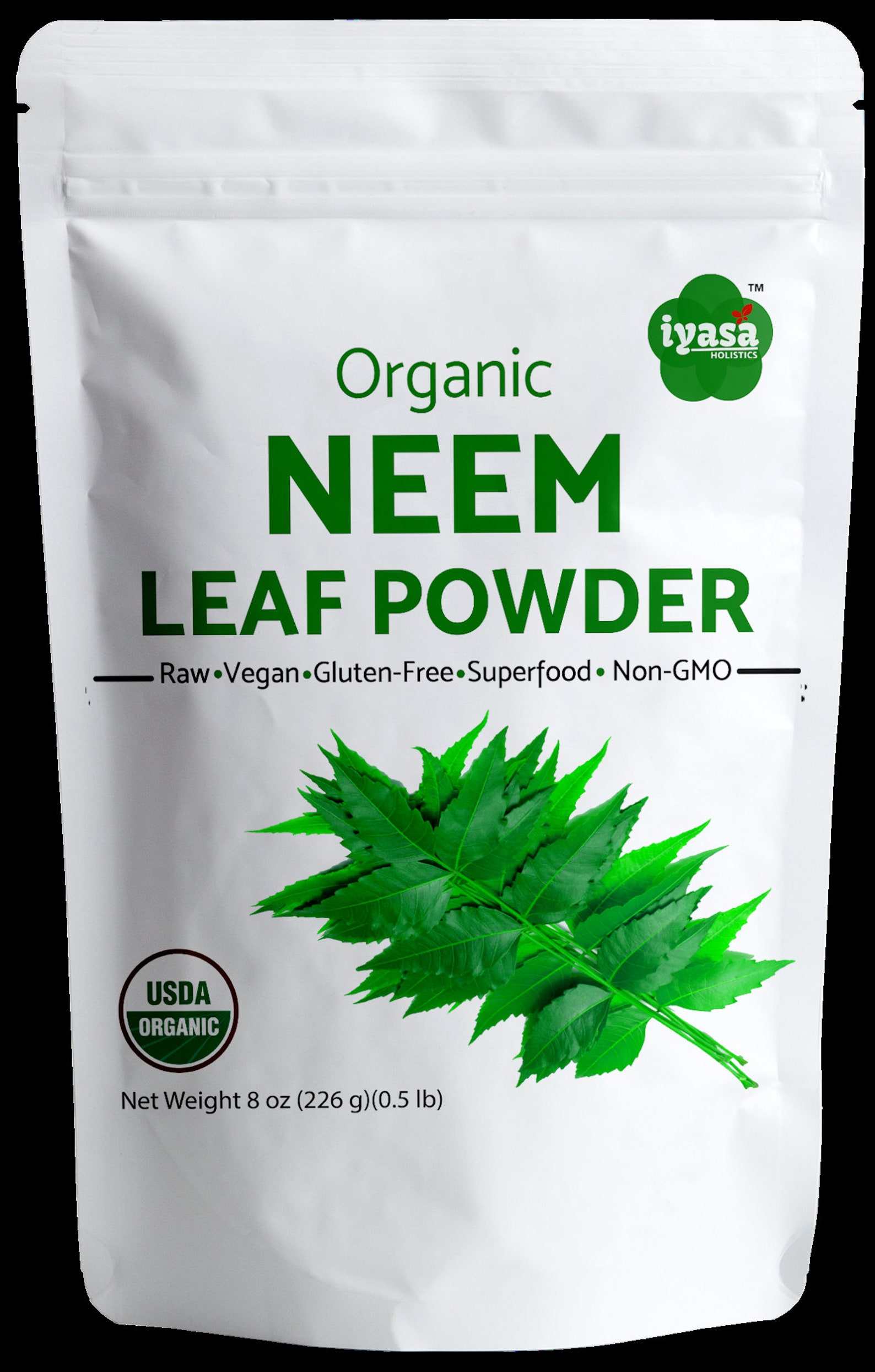 Neem Powder Organic, for DIY Teeth, Hair and Face Mask, Ayurveda Herb ...