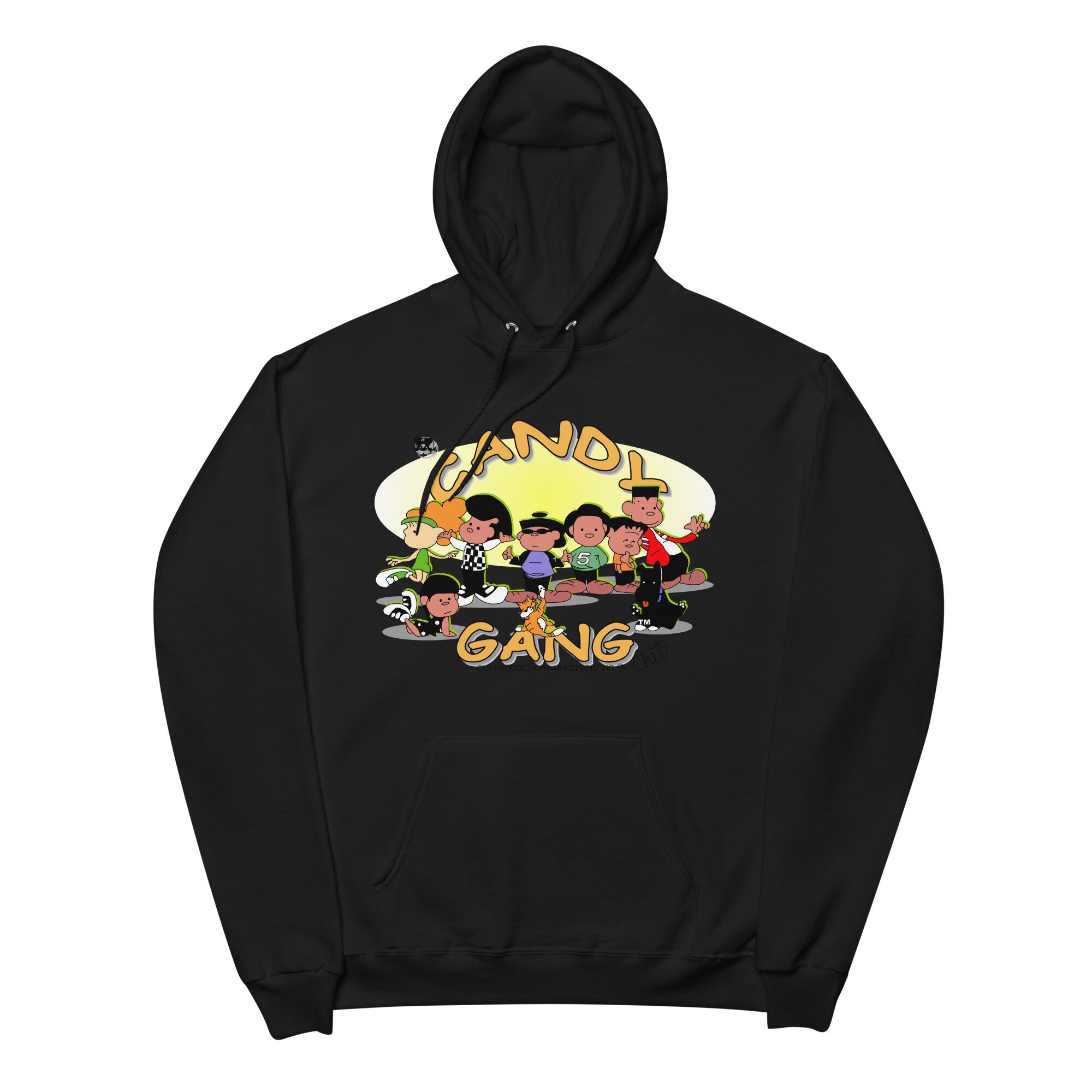 Candy Gang Characters Fleece Hoodie - Etsy