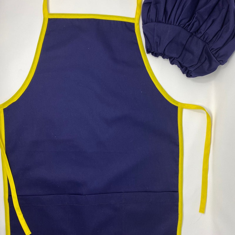 Navy Blue Apron - Etsy