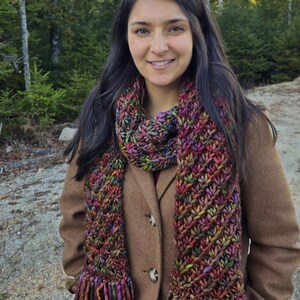 Hand Knit Scarf. Luxurious Ultra Soft 100% Merino Wool Winter Neck ...