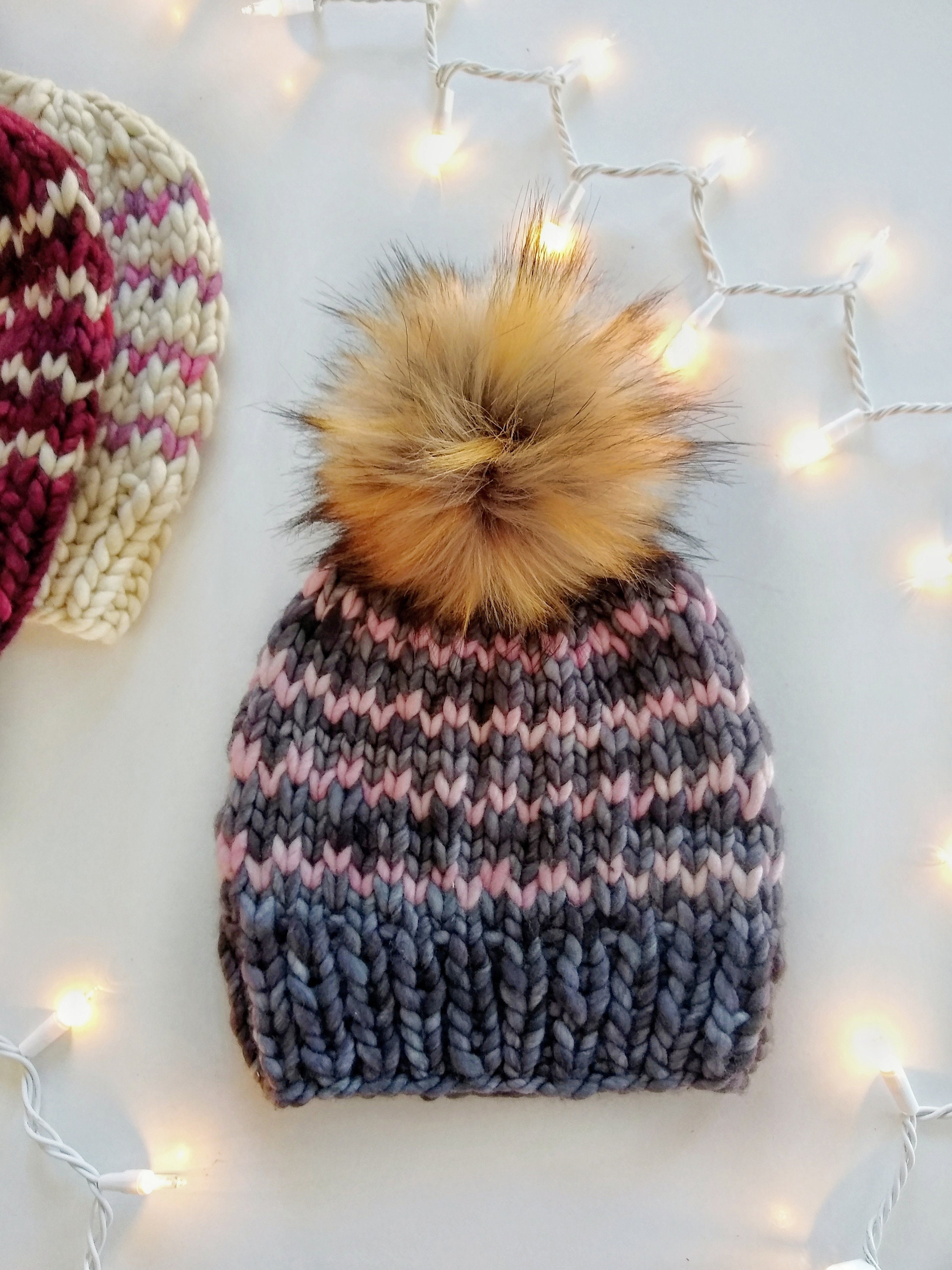 Twinkling Lights Hat KNITTING PATTERN // Beginner Friendly Hat - Etsy