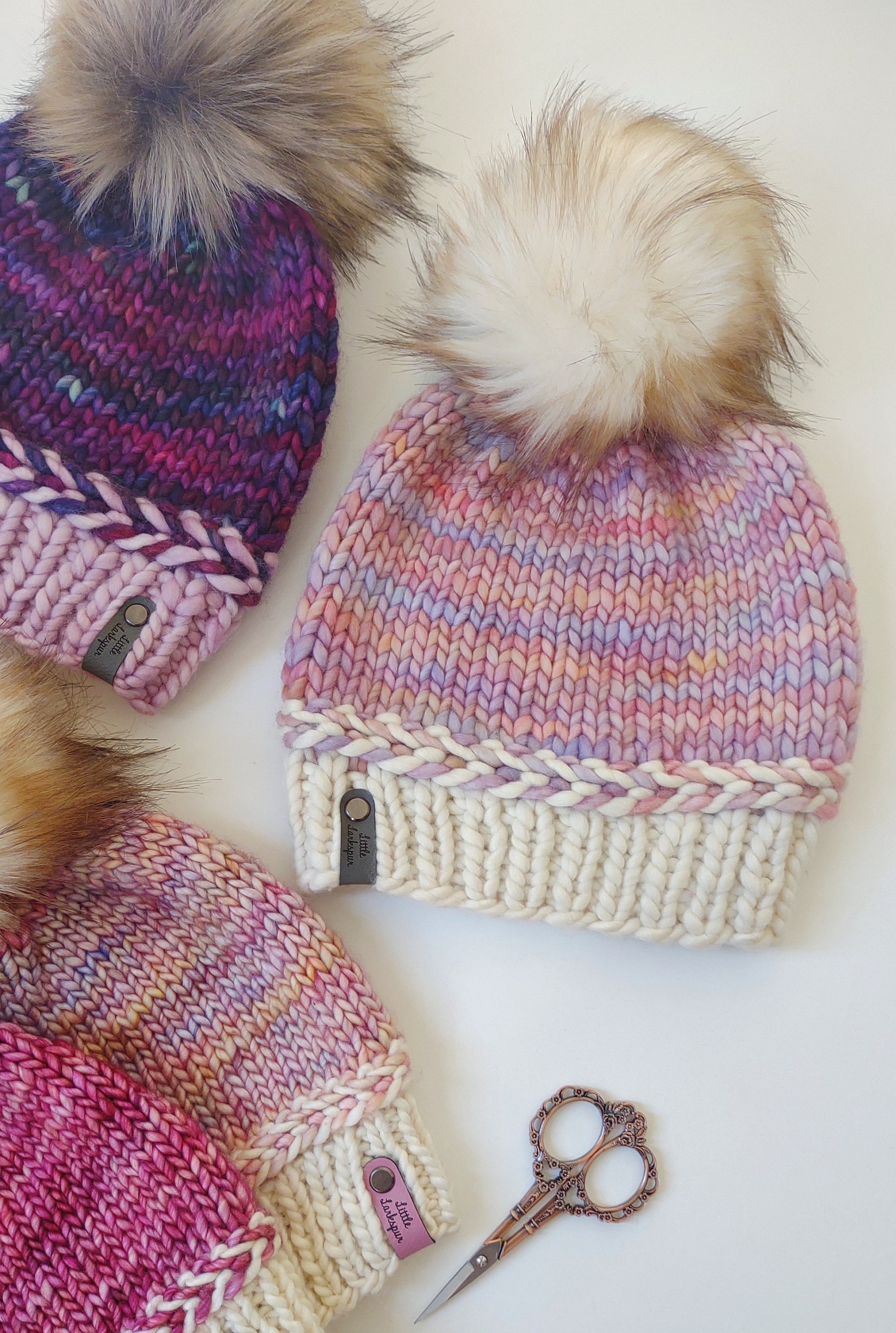 Tidal Crest Beanie Knitting Pattern, Braided Brim Knit Hat (PDF Pattern ...