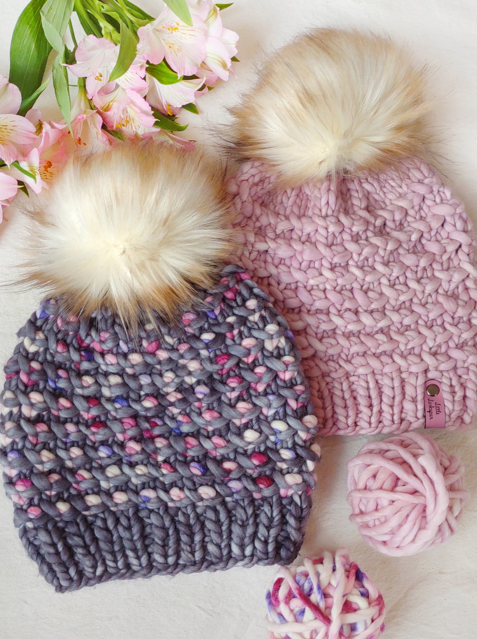 Hidden Pearls Hat Knitting Pattern: Super Bulky, Bulky Yarn (PDF ...