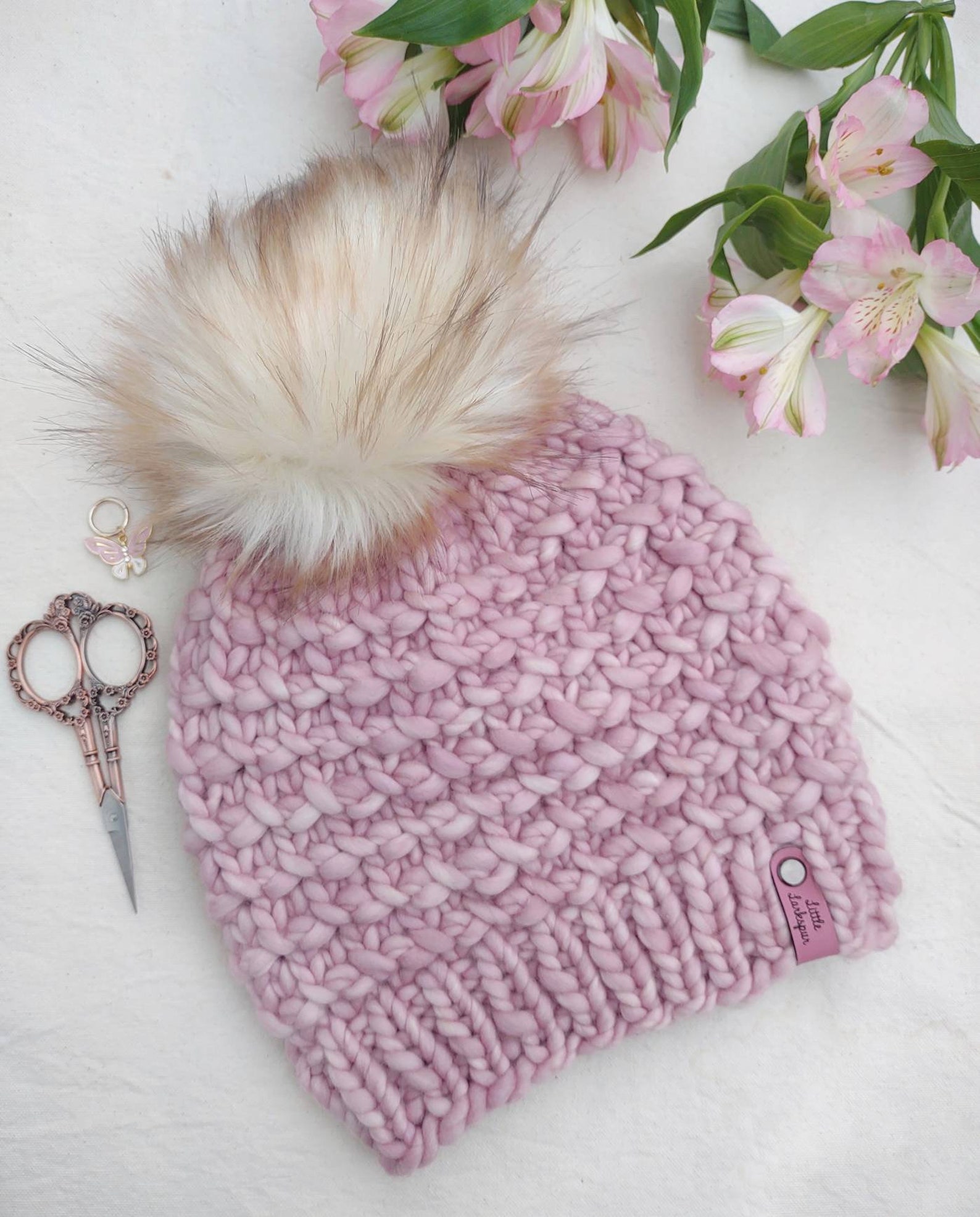Hidden Pearls Hat Knitting Pattern: Super Bulky, Bulky Yarn (PDF ...