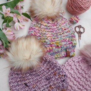 Hidden Pearls Hat Knitting Pattern: Super Bulky, Bulky Yarn (PDF ...