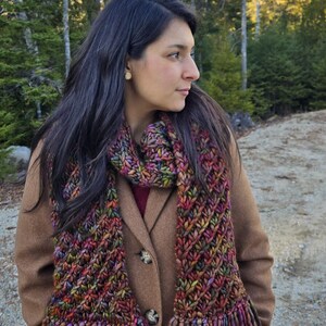 Hand Knit Scarf. Luxurious Ultra Soft 100% Merino Wool Winter Neck ...