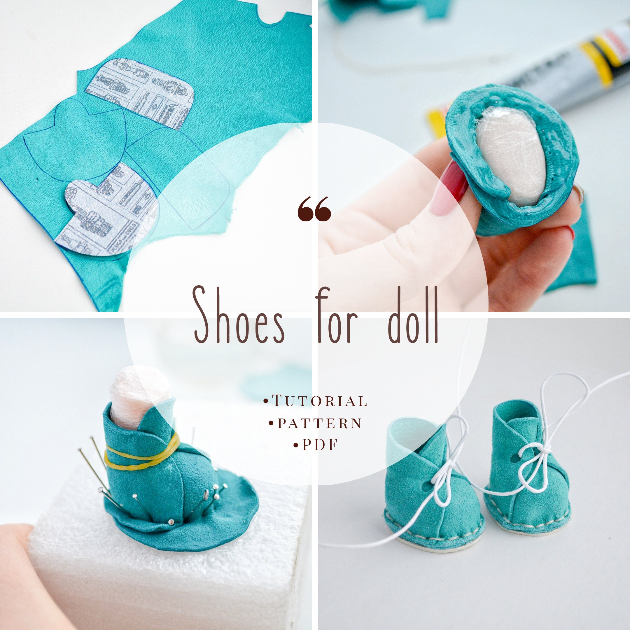 Pattern and Tutorial on Creating Shoes for Dolls in PDF - Etsy UK