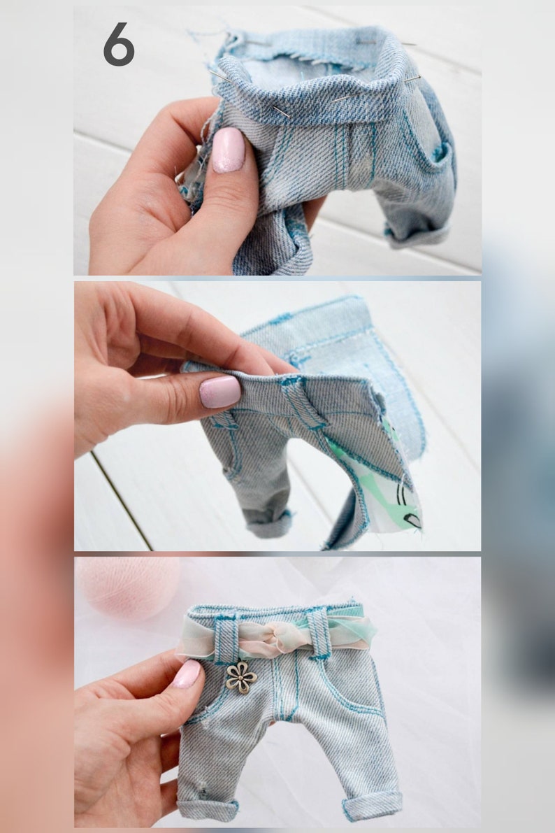 Jeans for Doll Rag Doll Pattern Doll Outfits Pattern - Etsy