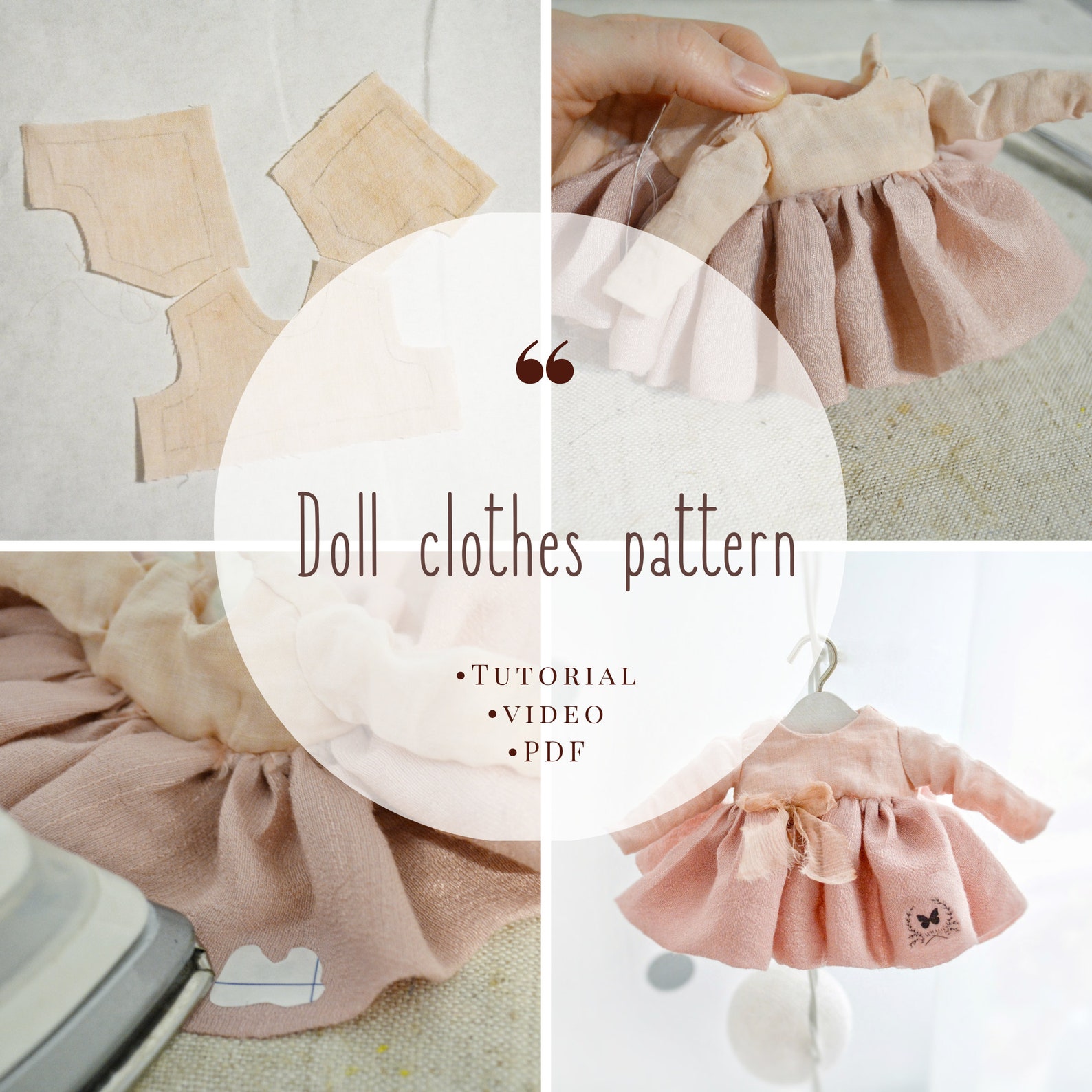 Set of 3 PDF Doll Outfit Set Patterns for Dolls 8.2 Inch Doll | Etsy