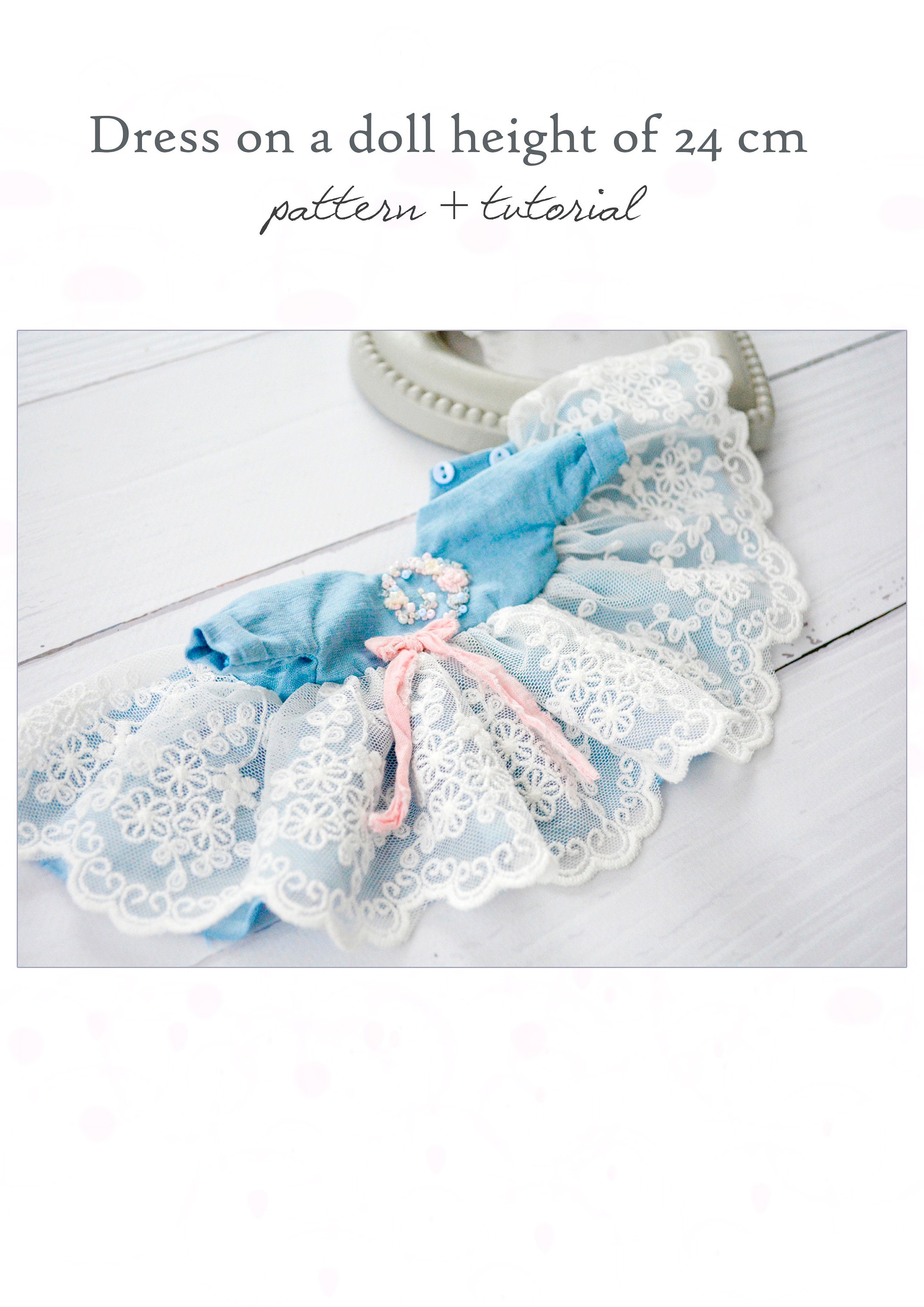 Pattern clothes for dolls Dress pattern pdf Rag doll pdf Dress | Etsy