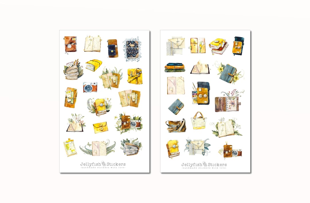Notebook Sticker Set - Stickers, Journal Stickers, Planner Stickers ...