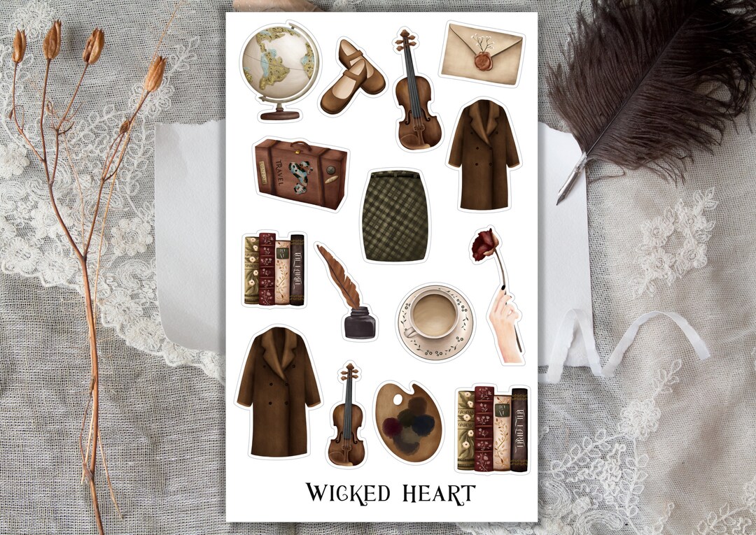 Dark Academia Stickers, Stickers, Fashion, Clothing, Books, Magic ...