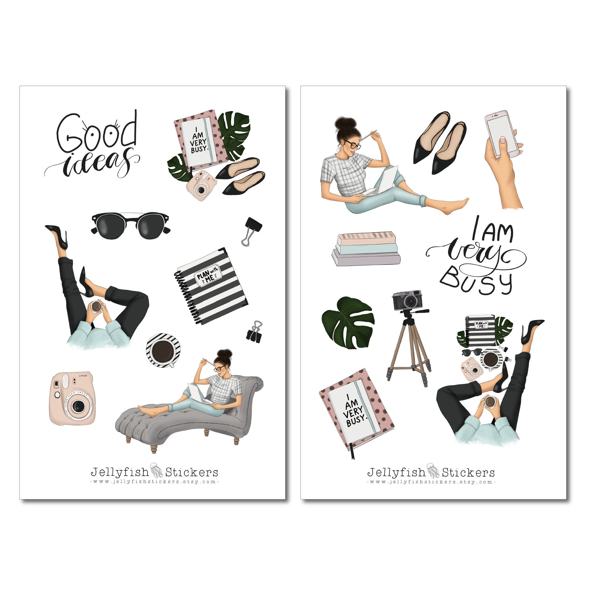 I Am Very Busy Sticker Set - Stickers Journal Stickers Planner Stickers ...