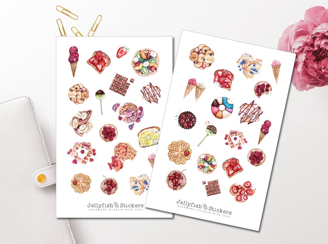 Waffles Sticker Set Stickers Journal Stickers Planner - Etsy