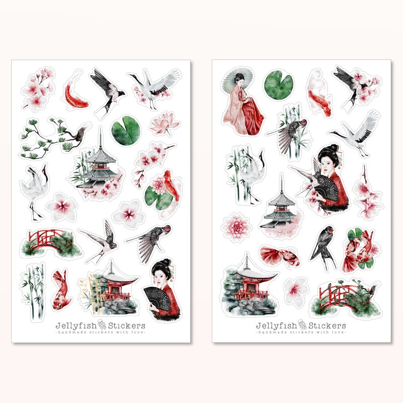Japanese Stickers - Etsy