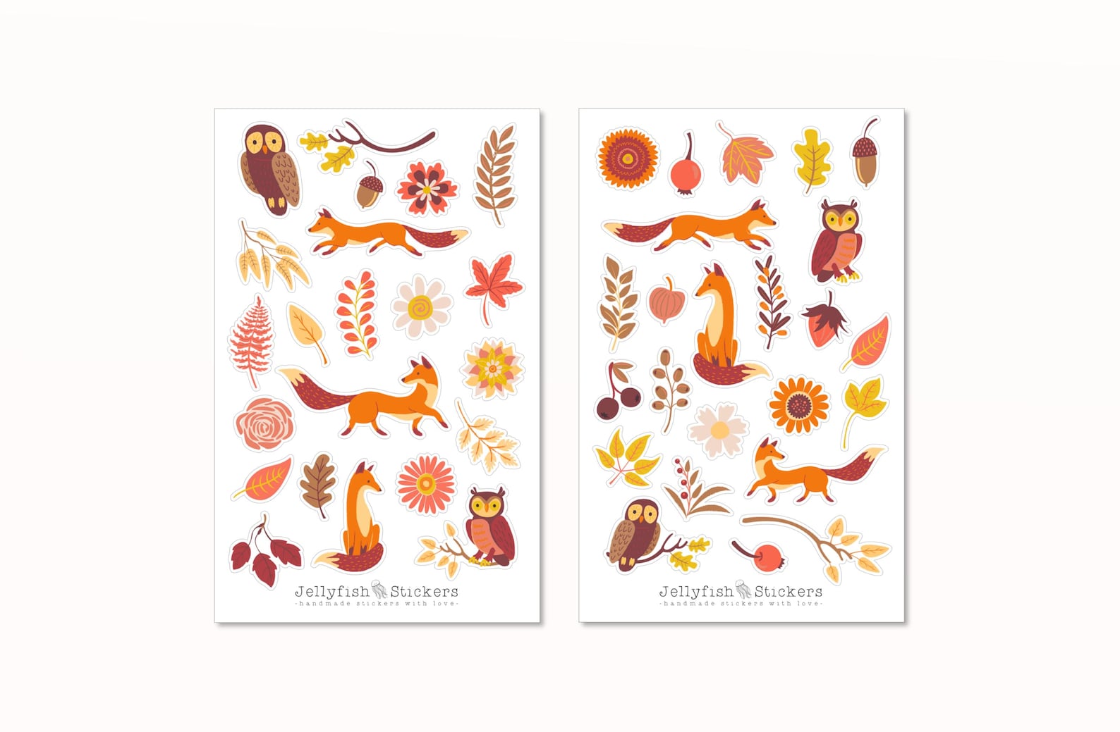 Forest Animals Sticker Set - Stickers, Animal Stickers, Fox, Owl ...